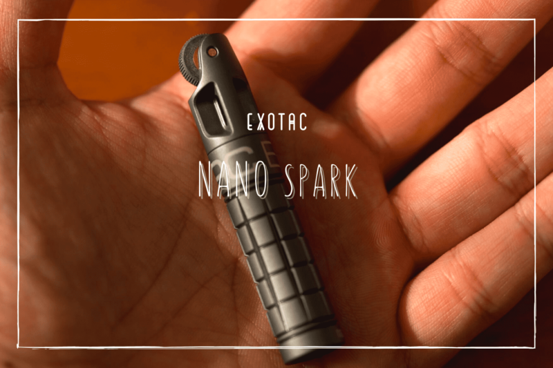 小型軽量なファイアスターター EXOTAC nano SPARK | yuruyama